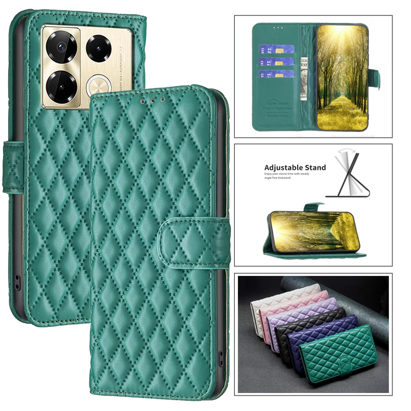 Leather-Case-Wallet-Cover-For-Infinix-Note-40-Pro-5G-Hot40-Hot-40-Pro ...