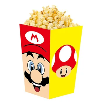 10pcs Super Mario Bros Popcorn Box Anime Popcorn Container Party ...