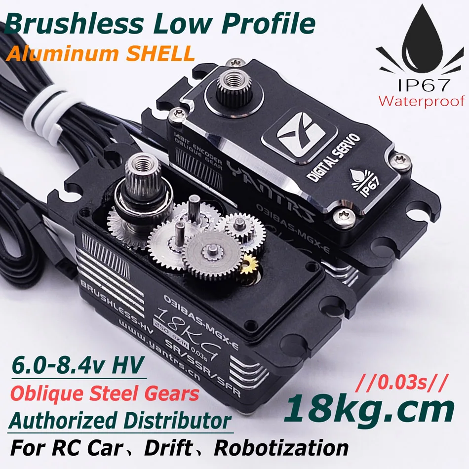 Yantrs 0318as 18kg Brushless Waterproof Magnetic Sensor 7.4v High Speed ...