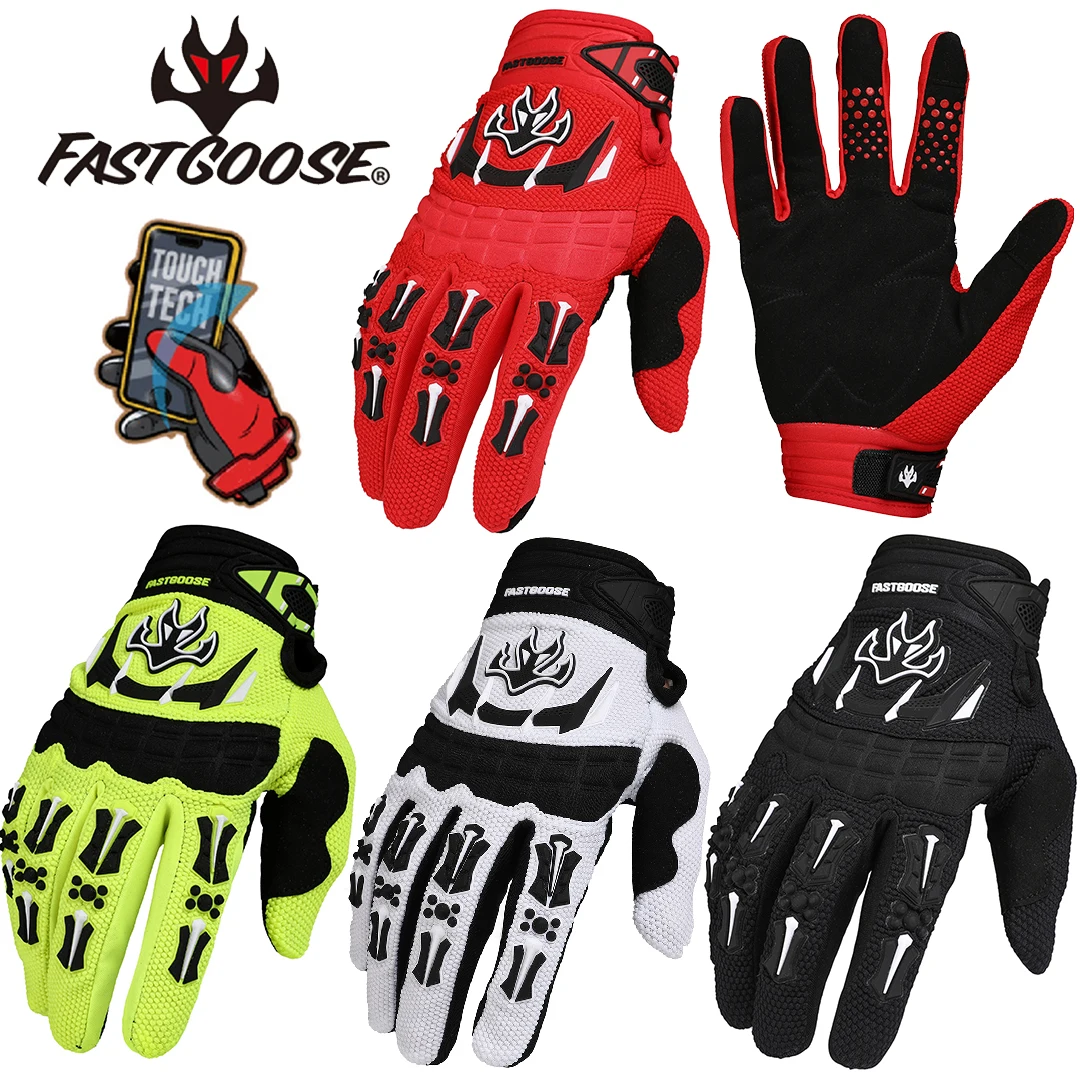 FASTGOOSE-2022-Motocross-Racing-Motorcycle-Gloves-Leather-ATV-MTB-BMX ...