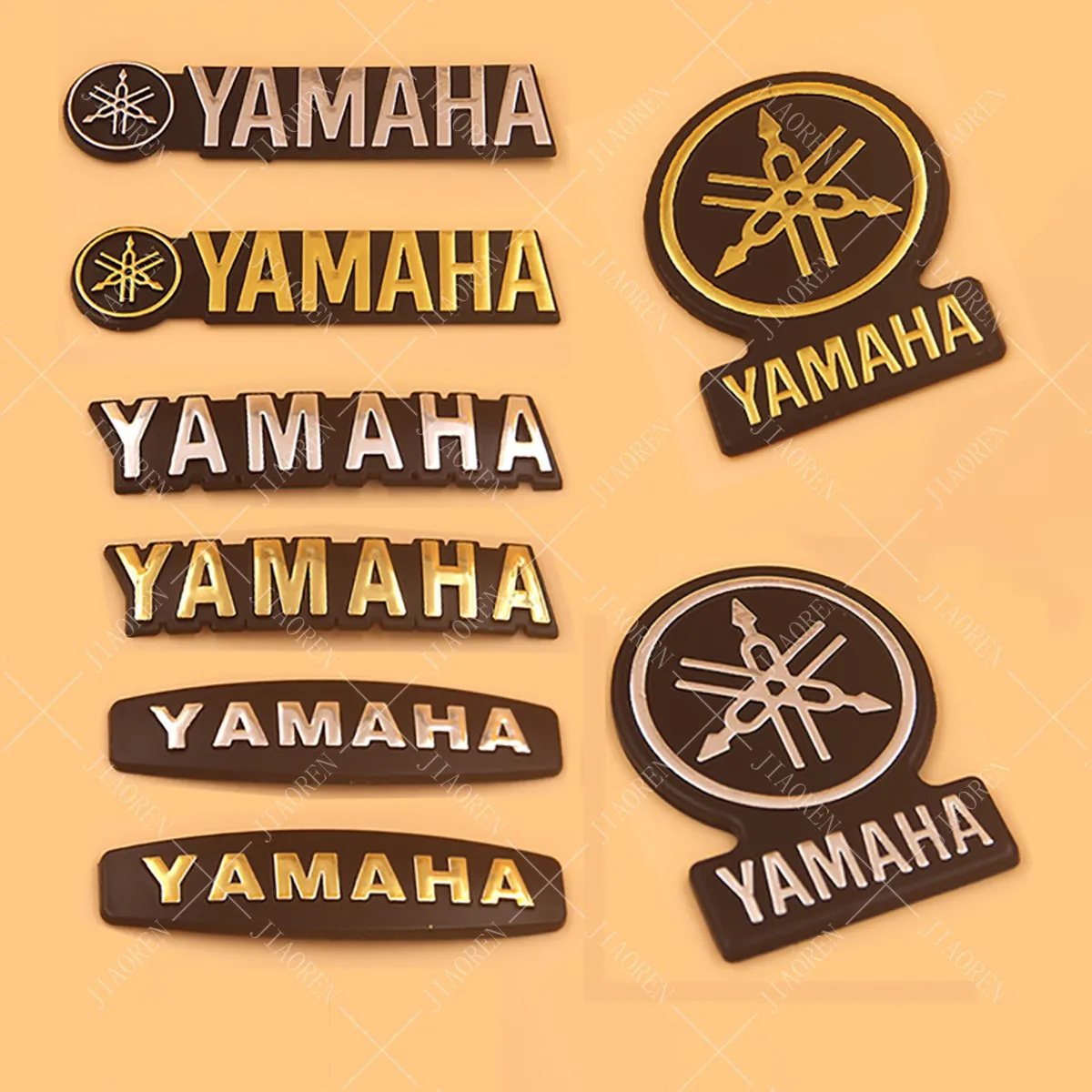 3D For Yamaha Sticker Logo Motorcycle Tank Letter Emblem Decal ...