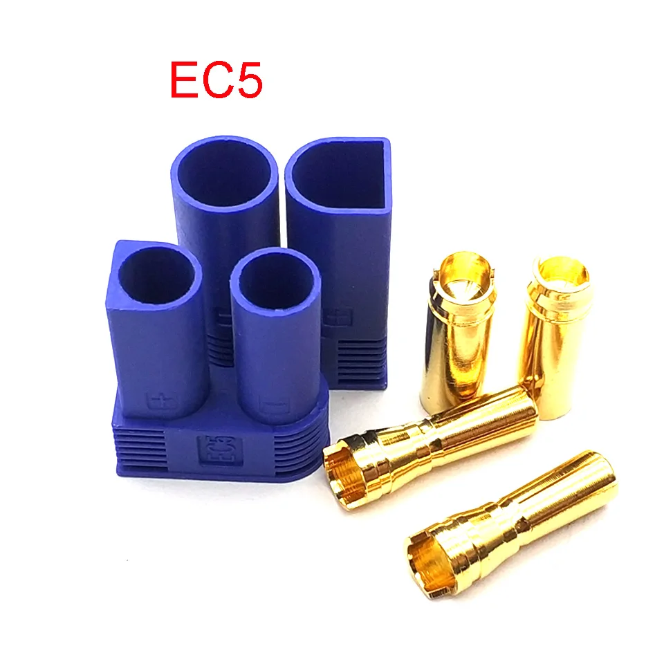1-Pair-EC5-RC-Connector-Female-Male-Bullet-Gold-Connector-plug-For-RC ...