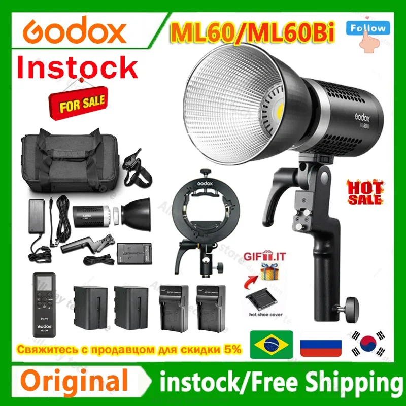 Godox Ml60bi Led Light | Godox Accessories Ml60 | Godox Led Light Ml60 ...