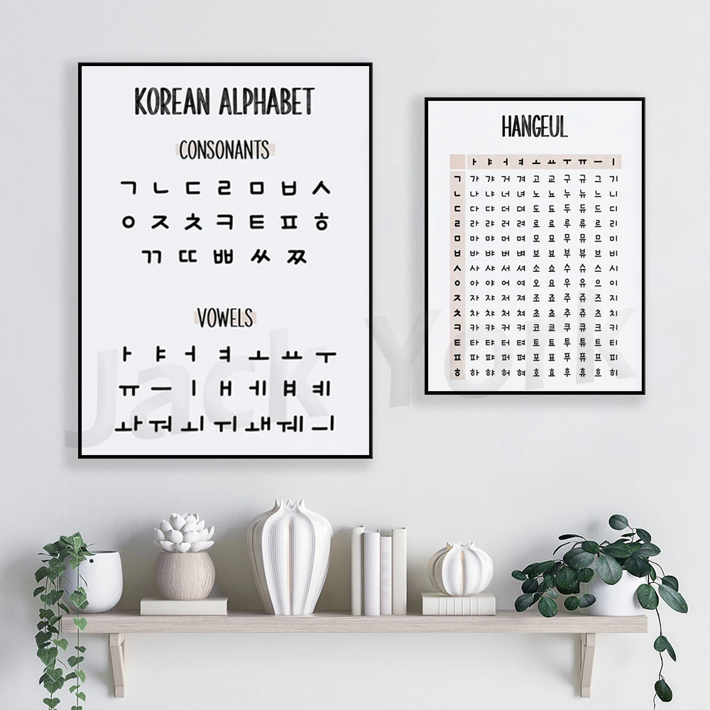 Printable Korean Alphabet Hangul Alphabet Chart | PDF