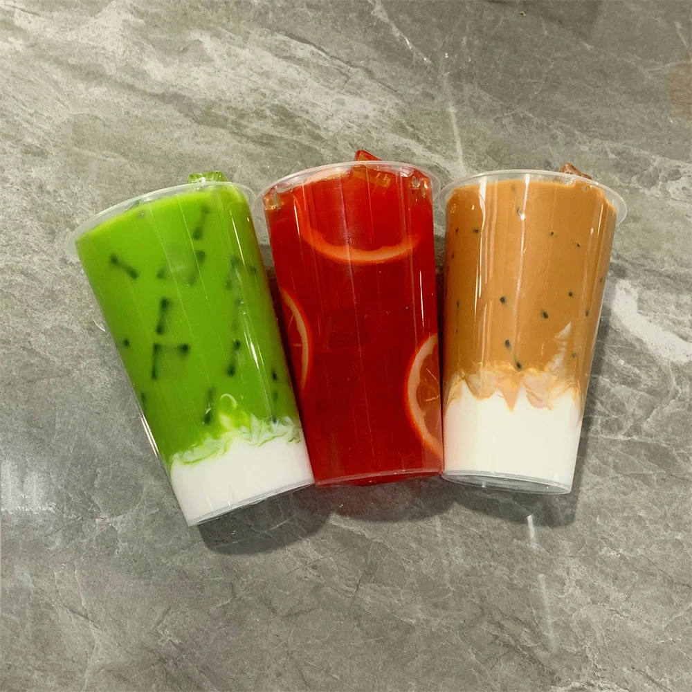 American-Fake-Drink-Model-16oz-Milk-Tea-Thai-Lemon-Black-Tea-Display ...
