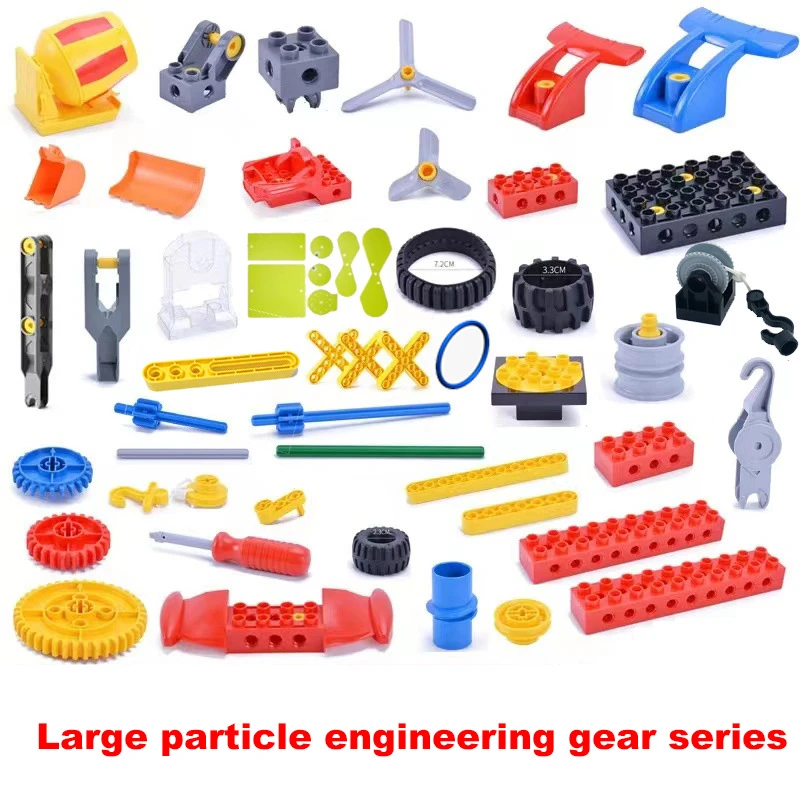 Big Building Blocks Construction Mechanical Accessories Hook Ladder ...