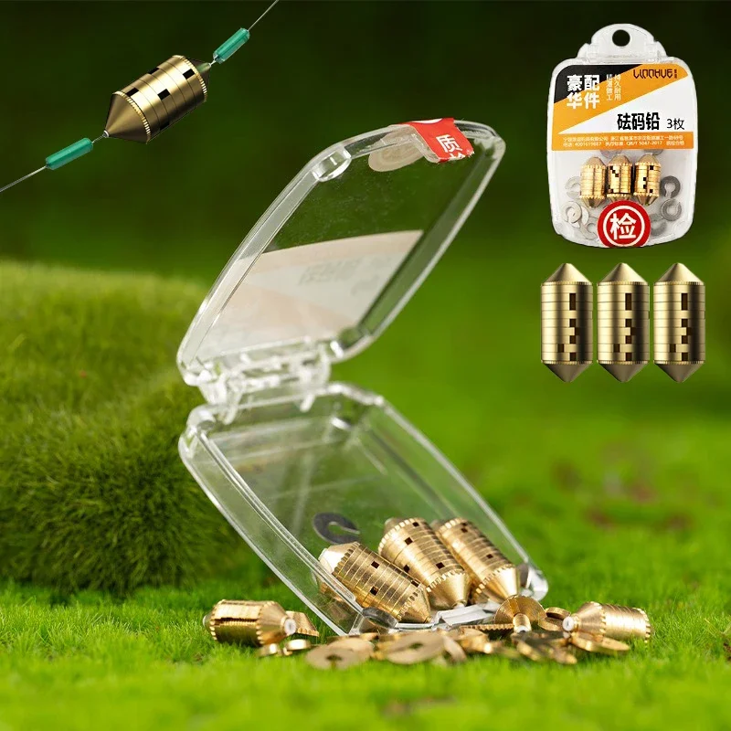 3Pcs-Fishing-Sinker-Quick-Weights-Carp-Sinkers-Sharped-Sinkers-Copper ...