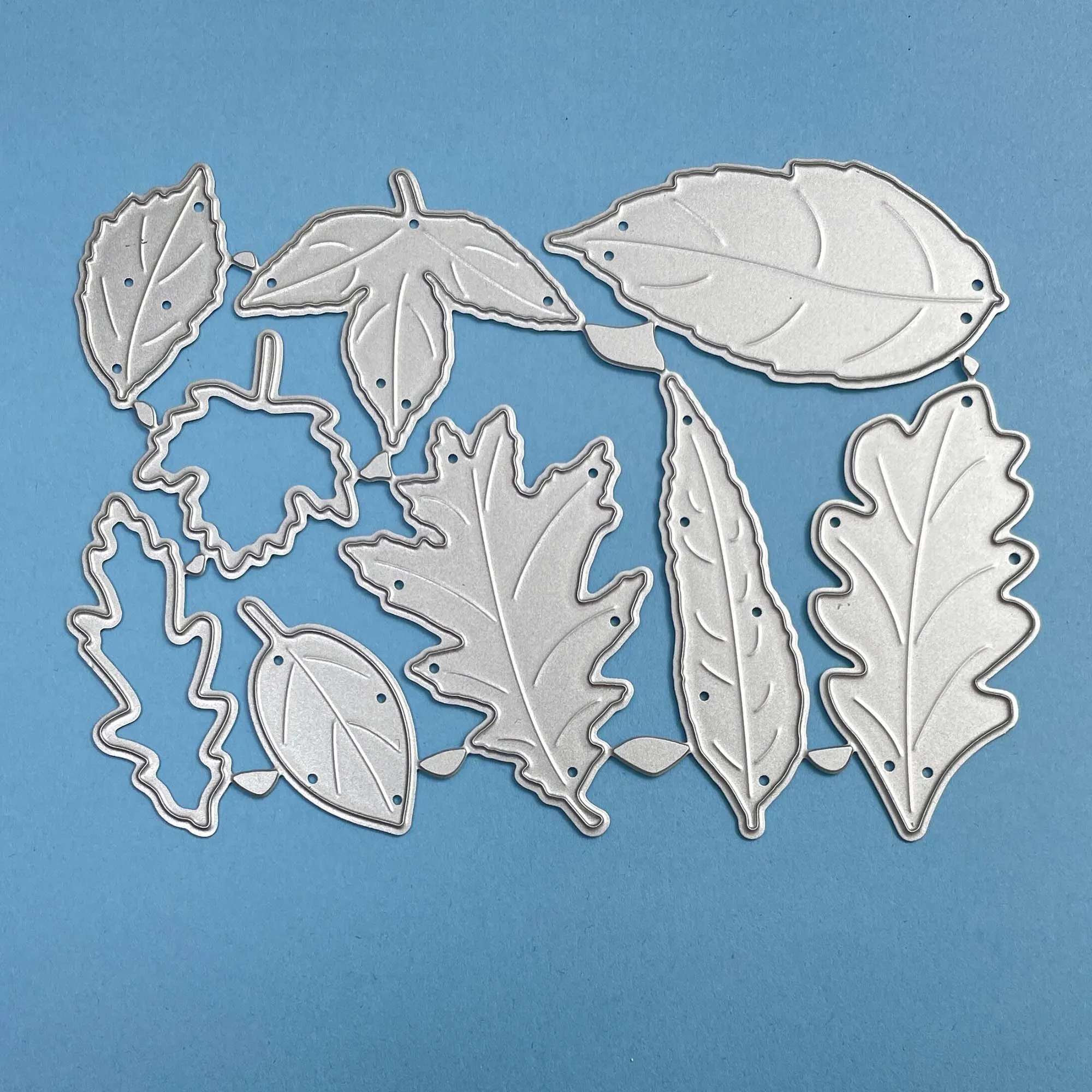 9PCS-Leaf-Metal-Die-Cut-Thanksgiving-Christmas-DIY-Maple-Leaf-Cut-Die ...