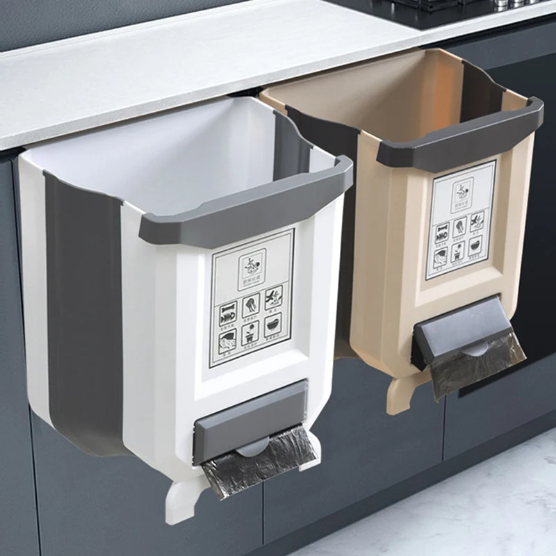 Hanging Countertop Expanding Waste Bin (1of2) - TidyPals.co.uk