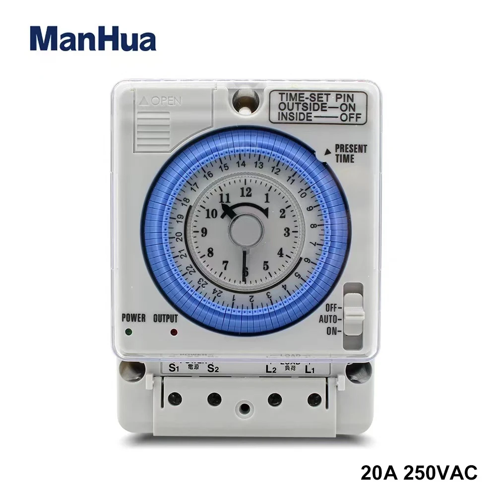 ManHua TB35N 100-240V 20A Din Rail Water Heater Programmable Timer ...