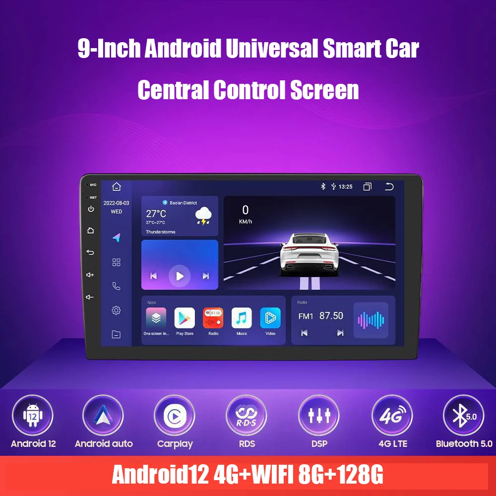 9-Zoll-Universal-Android-Smart-Car-Zentralsteuerungs-bildschirm ...