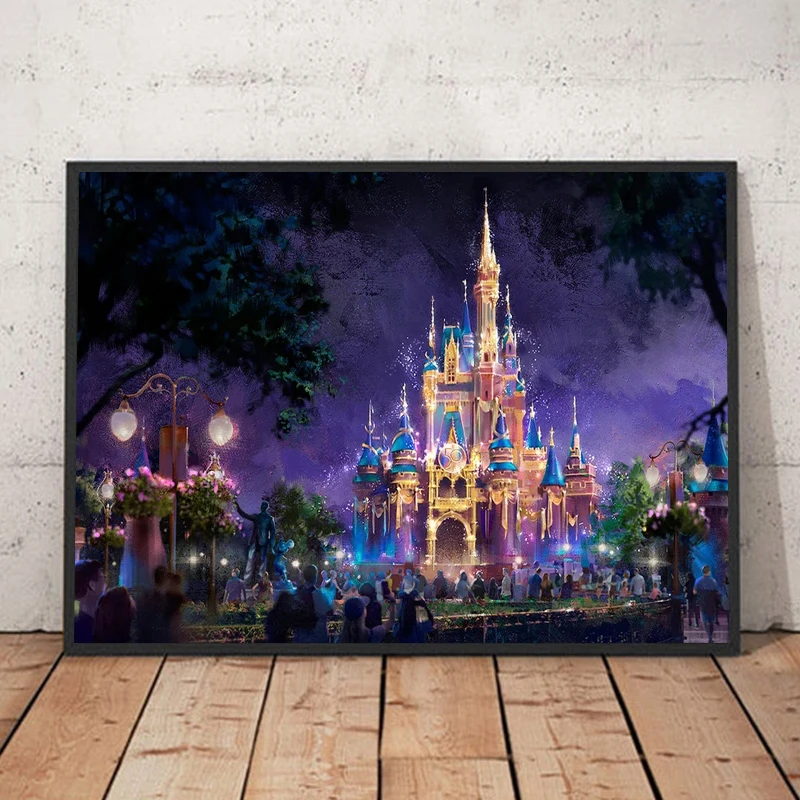 Disney World Castle Painting