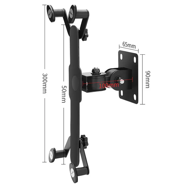 360° Rotation Wall Mount Tablet Holder Aluminum Alloy Wall Hang Bracket ...