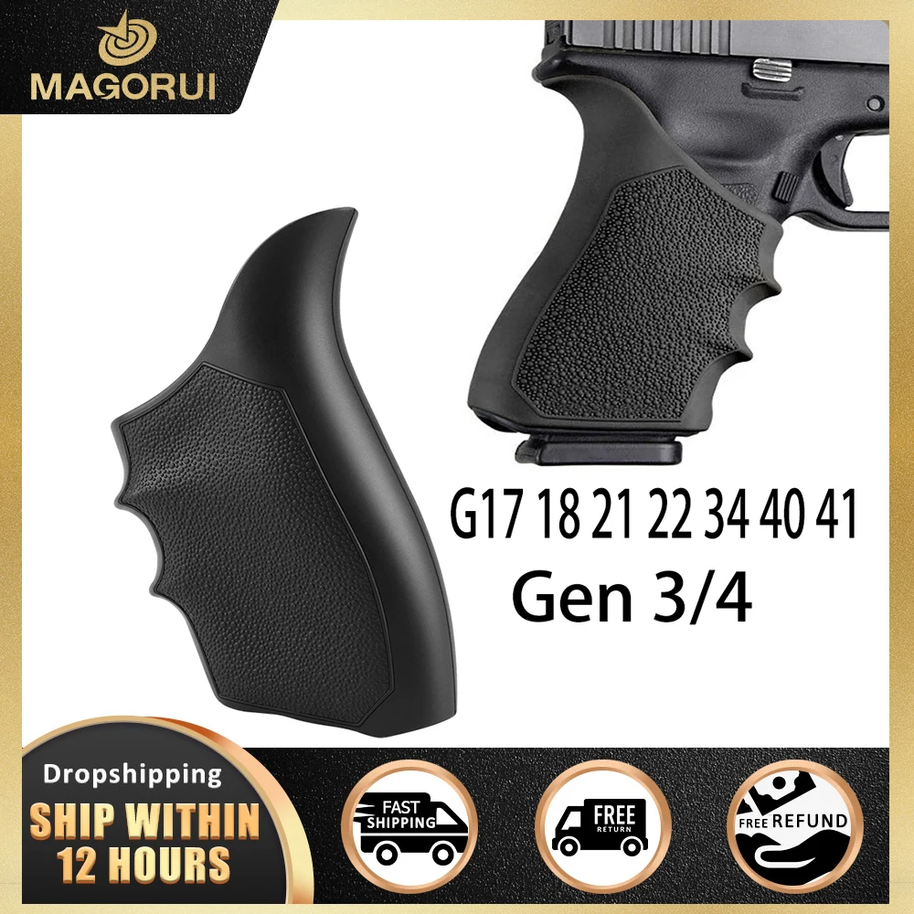 For GLOCK 19, 23, 38 Rubber Grip Sleeve For GLOCK 17,18, 20, 21, 22, 31 ...