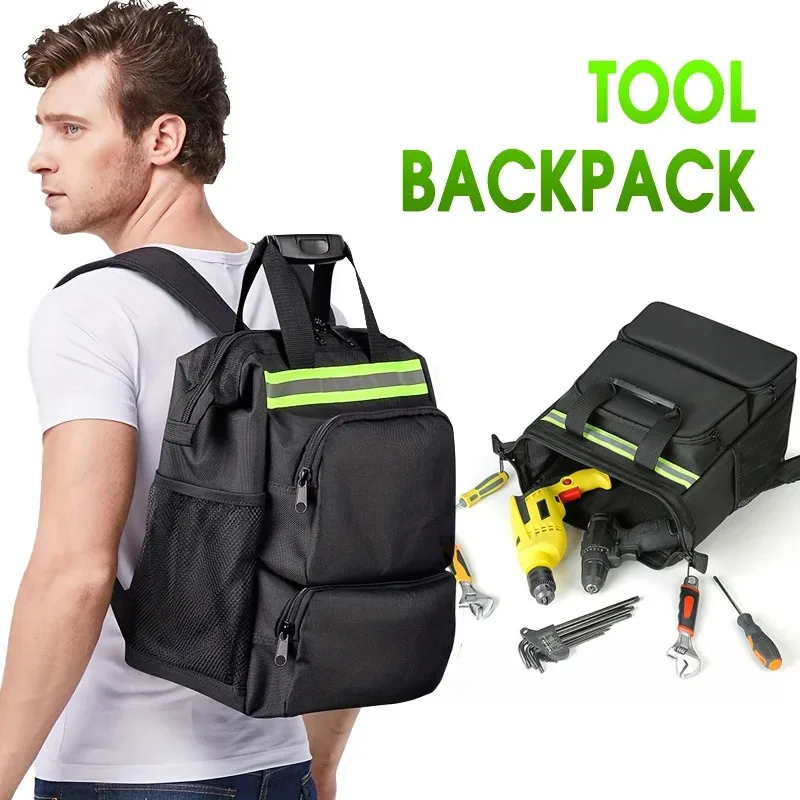 Tool-Backpack-For-Men-HVAC-Tool-Bag-Backpack-Electricians-Backpack-Tool ...