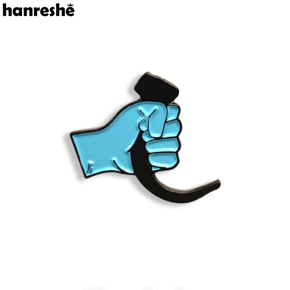 Hanreshe Funny Enamel Intubation Anesthesia Brooch Medical Respiratory ...