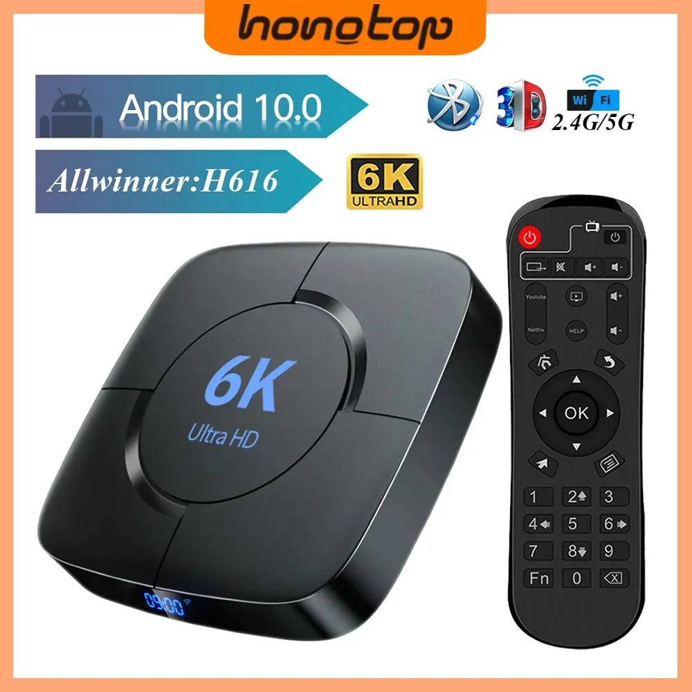 HONGTOP-Smart-Android-TV-Box-6K-H616-Android-10-Support-2-4G-5G-WIFI ...