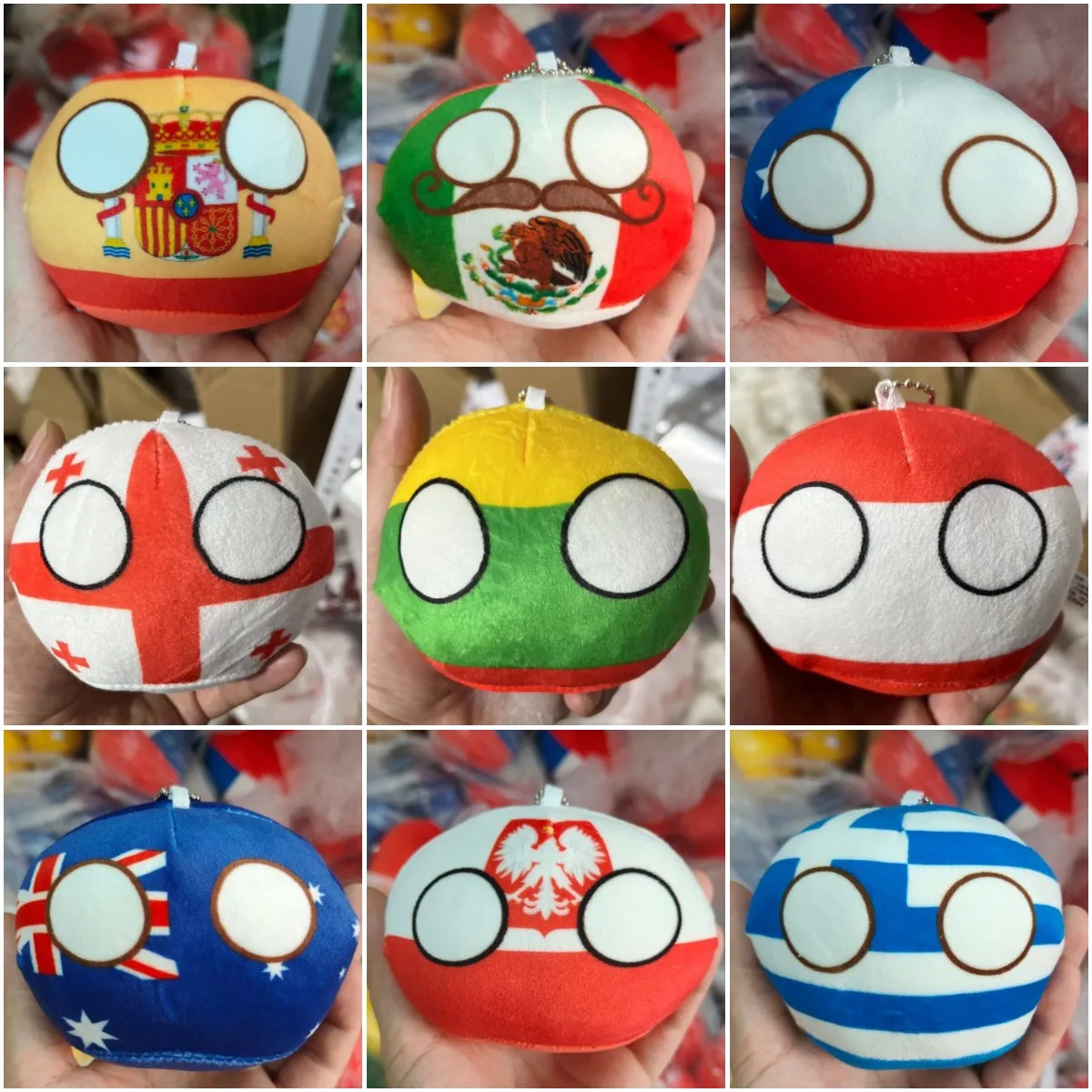 70-styles-10cm-Country-Ball-Plush-Toys-Polandball-Pendant-Country-Balls ...