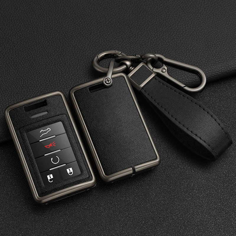 Metal-Car-Remote-Key-Case-Cover-Shell-Fob-For-Chevrolet-C7-Corvette ...