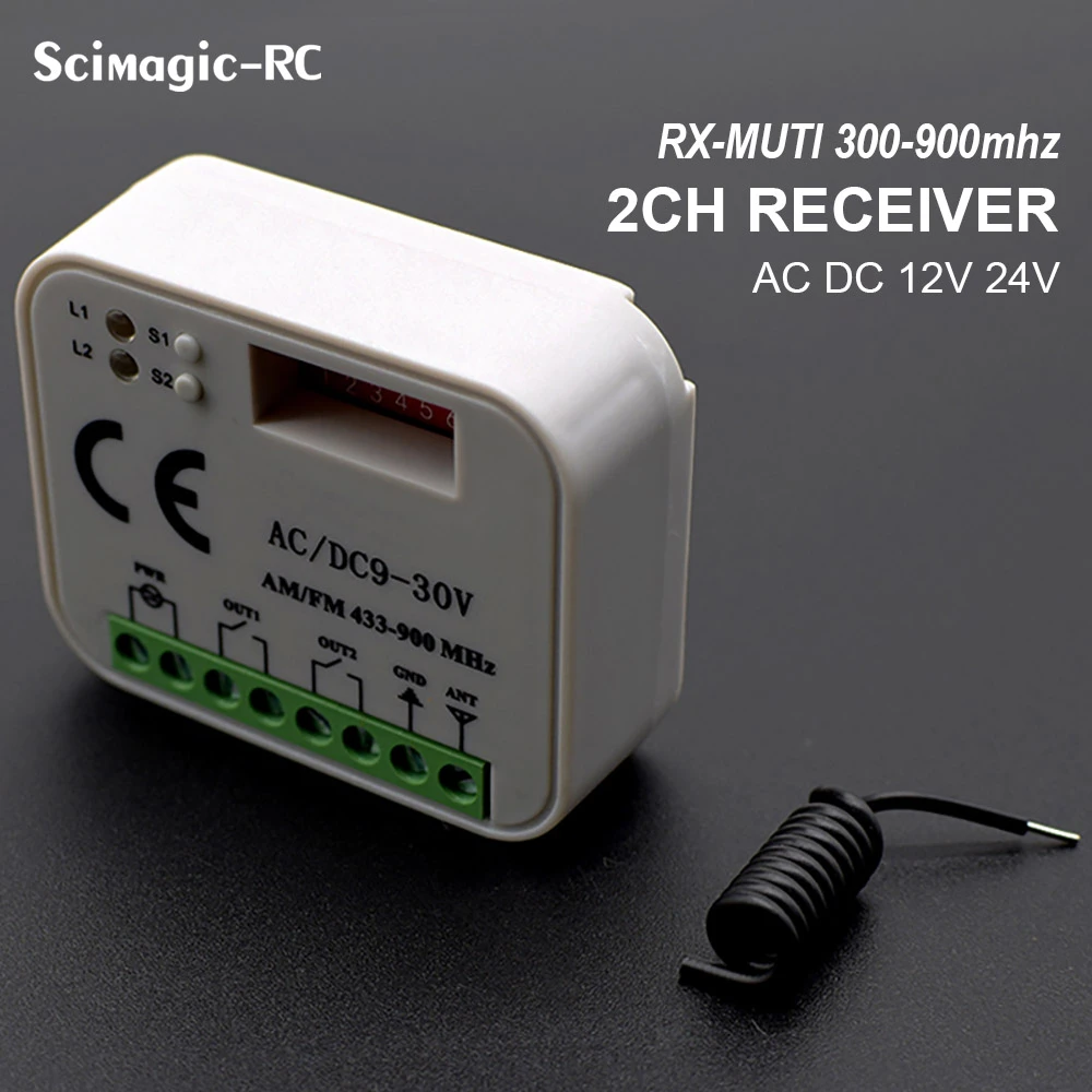 Universal Rx-multi Frequency 300-900mhz Garage Door Remote Control ...