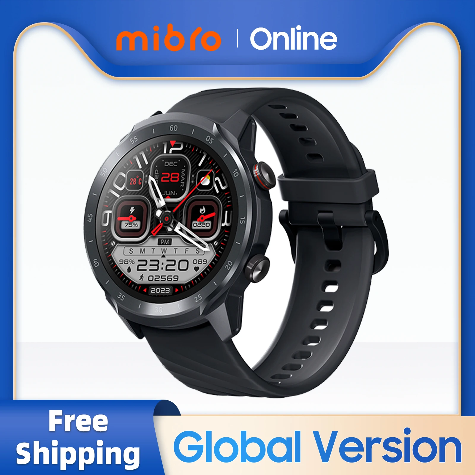 Global-Version-Mibro-A2-Smartwatch-1-39Inch-HD-Screen-Metal-Bezel ...