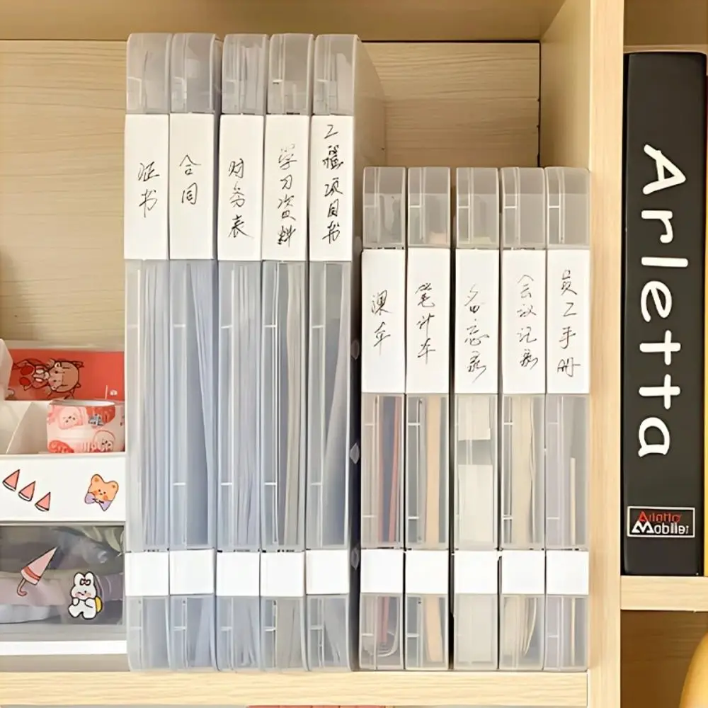 A4-Transparent-Storage-Box-Plastic-Document-Paper-Filling-Case-File ...