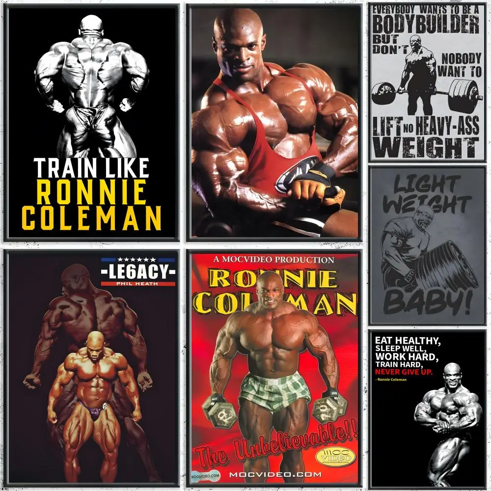 Bodybuilding Champion R-Ronnie C-Coleman Painting Calligraphy HD Canvas ...