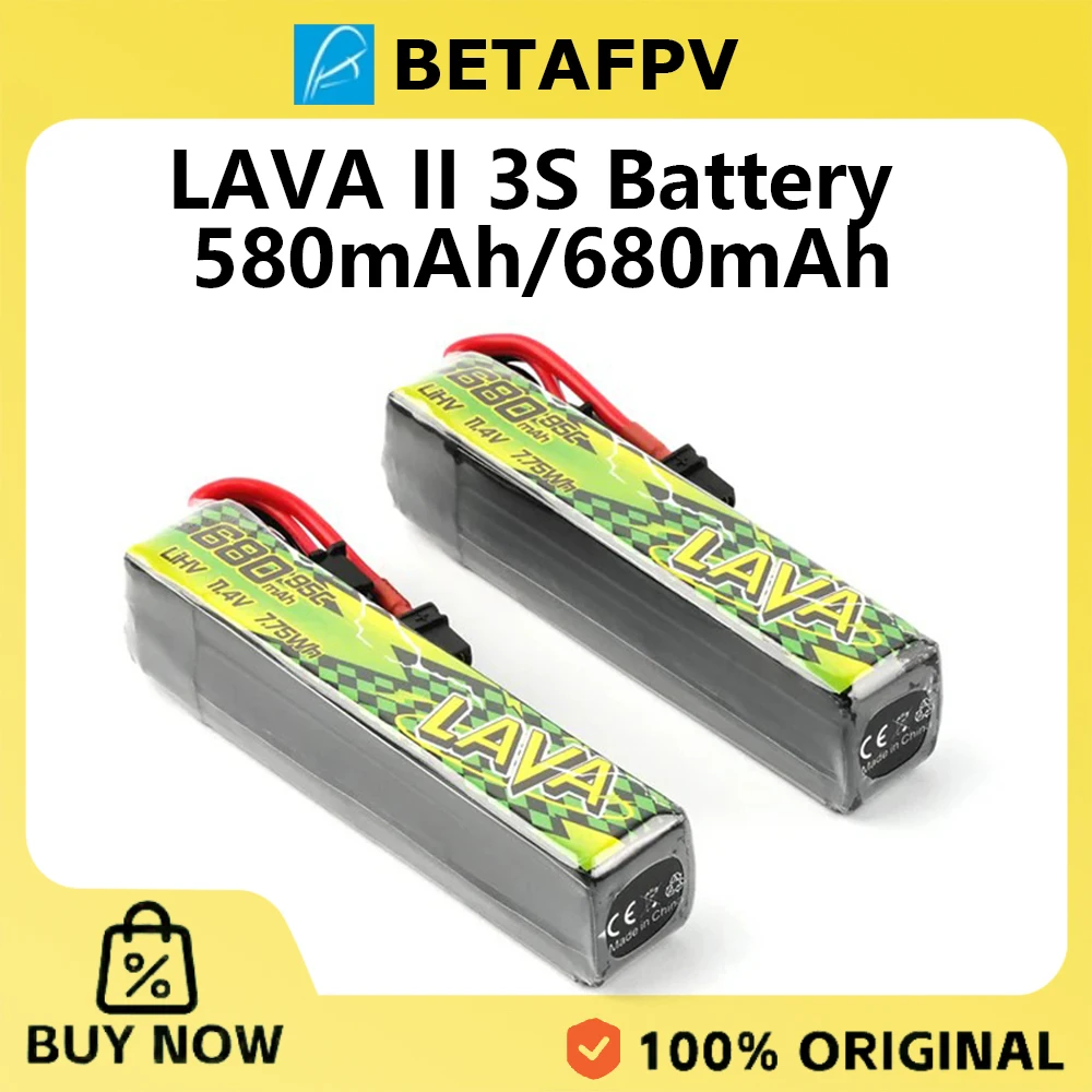 BETAFPV LAVA II 3S 580mAh/680mAh 95C 11.4V Battery XT30 for Pavo20 Pro ...