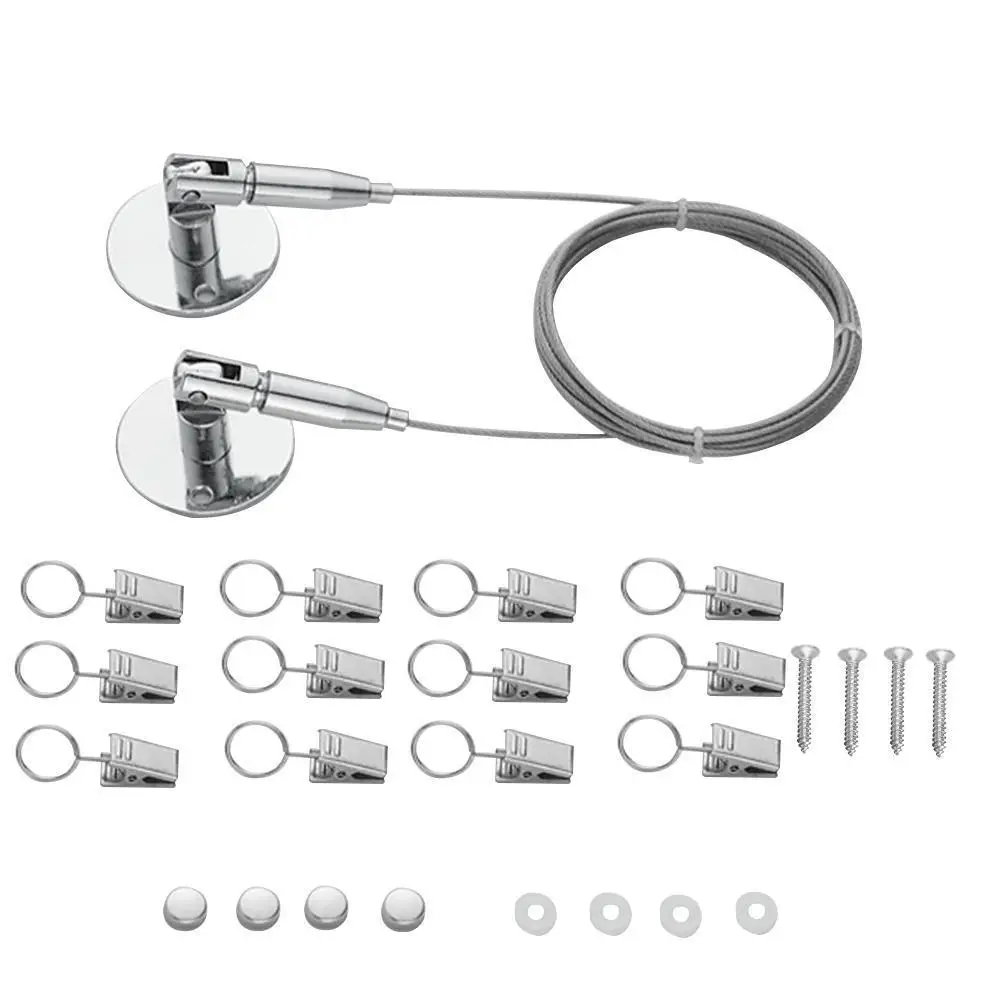 Steel Curtain Wire Curtain Wire Rod Set Wire Rope Cable Tensioner ...