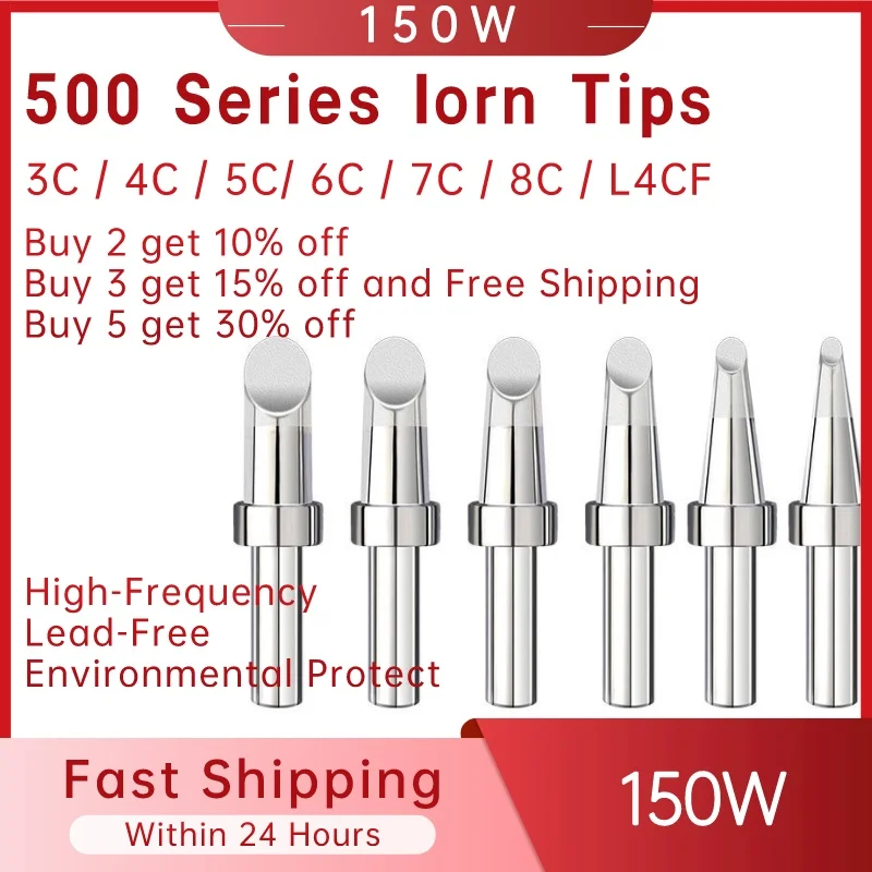 150W Soldering Iron Copper Tip 3C/4C/L4Cf High-Frequency Welding Head ...