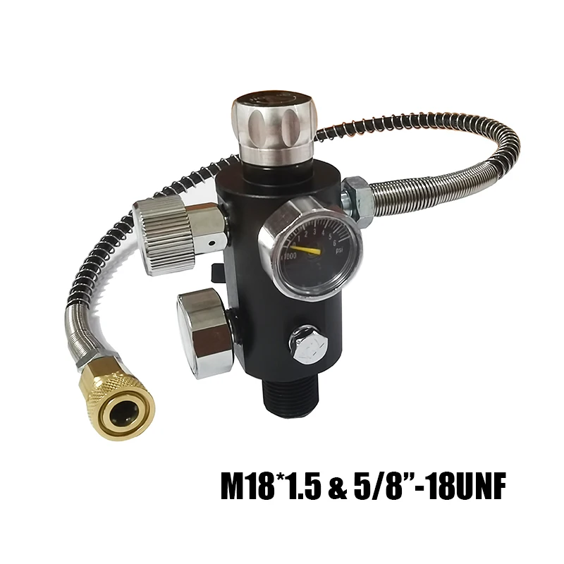 DIN-Valve-Scuba-Adapter-Regulator-with-Gauge-Scuba-Tank-Valve-Filling ...