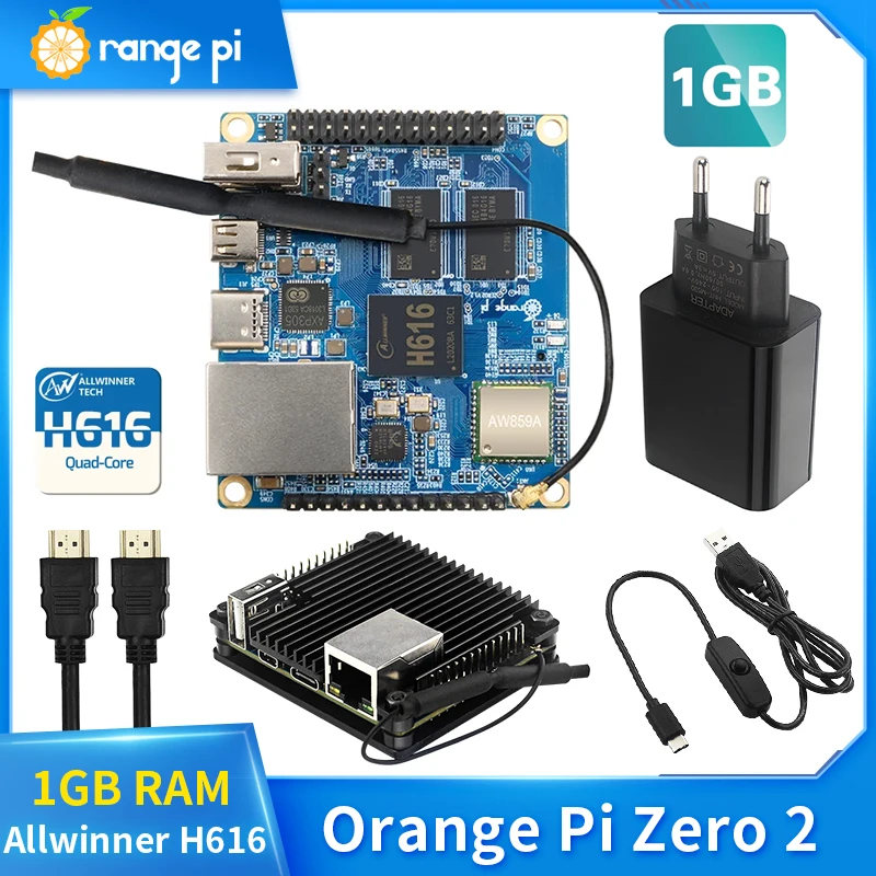 Orange-Pi-Zero-2-1GB-RAM-Allwinner-H616-Chip-WiFi-BT-5-0-1000M-Ethernet ...