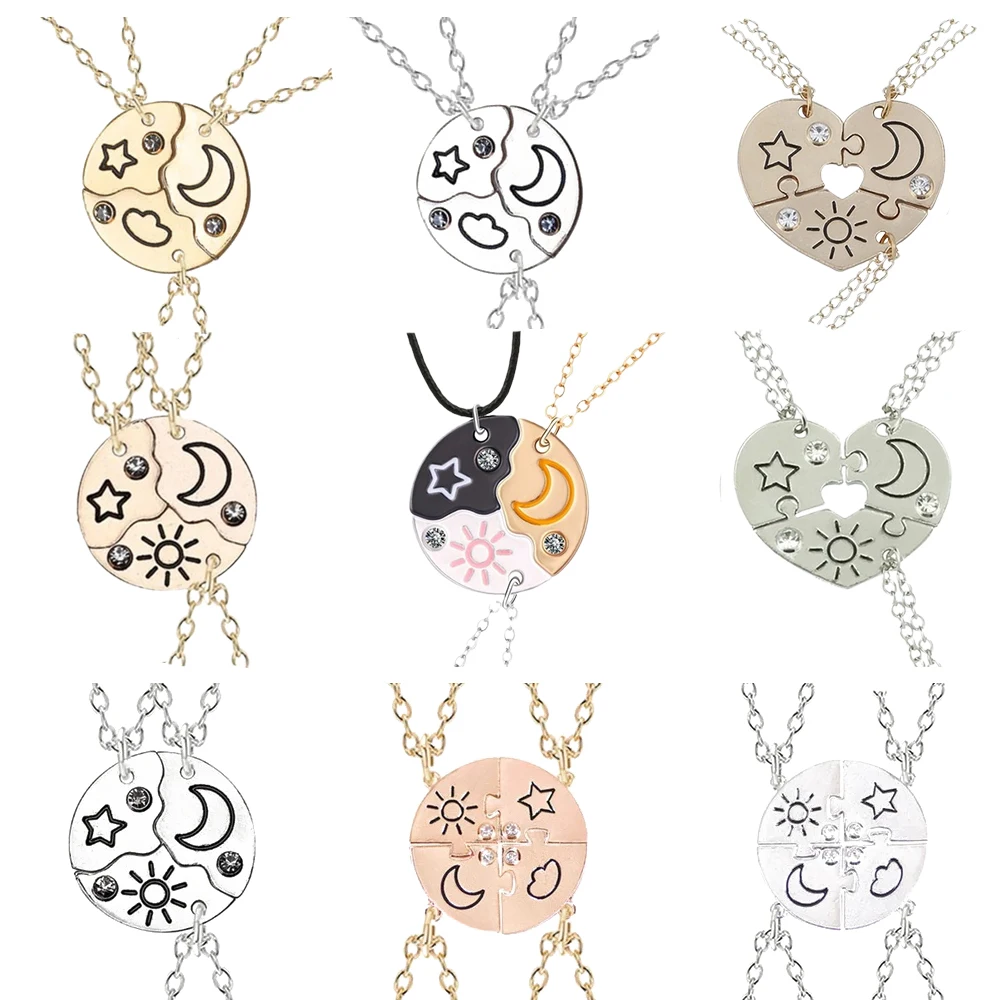 3-4Pcs-Trendy-Sun-Moon-Star-Cloud-Charm-Necklace-for-Best-Friend ...