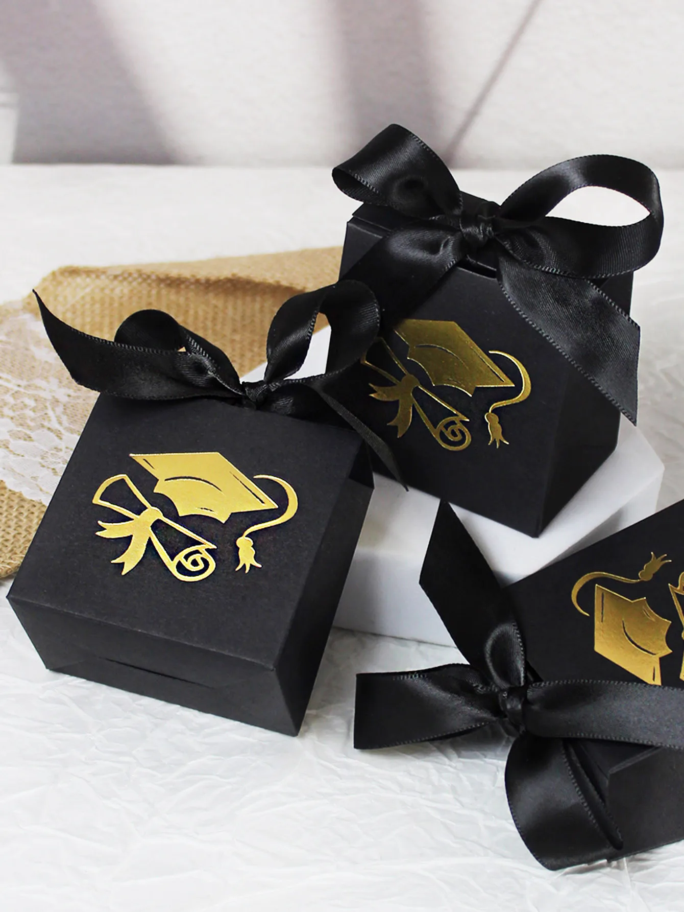 Chic-Black-Graduation-Gift-Box-with-Gold-Embossed-Cap-and-Diploma ...
