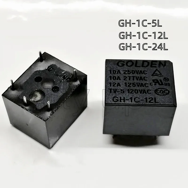 10PCS/LOT 100% Original New Relay GH-1C-5L 5VDC GH-1C-12L 12VDC GH-1C ...