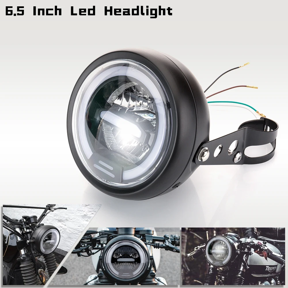 6-5-Inch-Motorcycle-Led-Headlight-Universal-6-5-Round-Head-Light-for ...