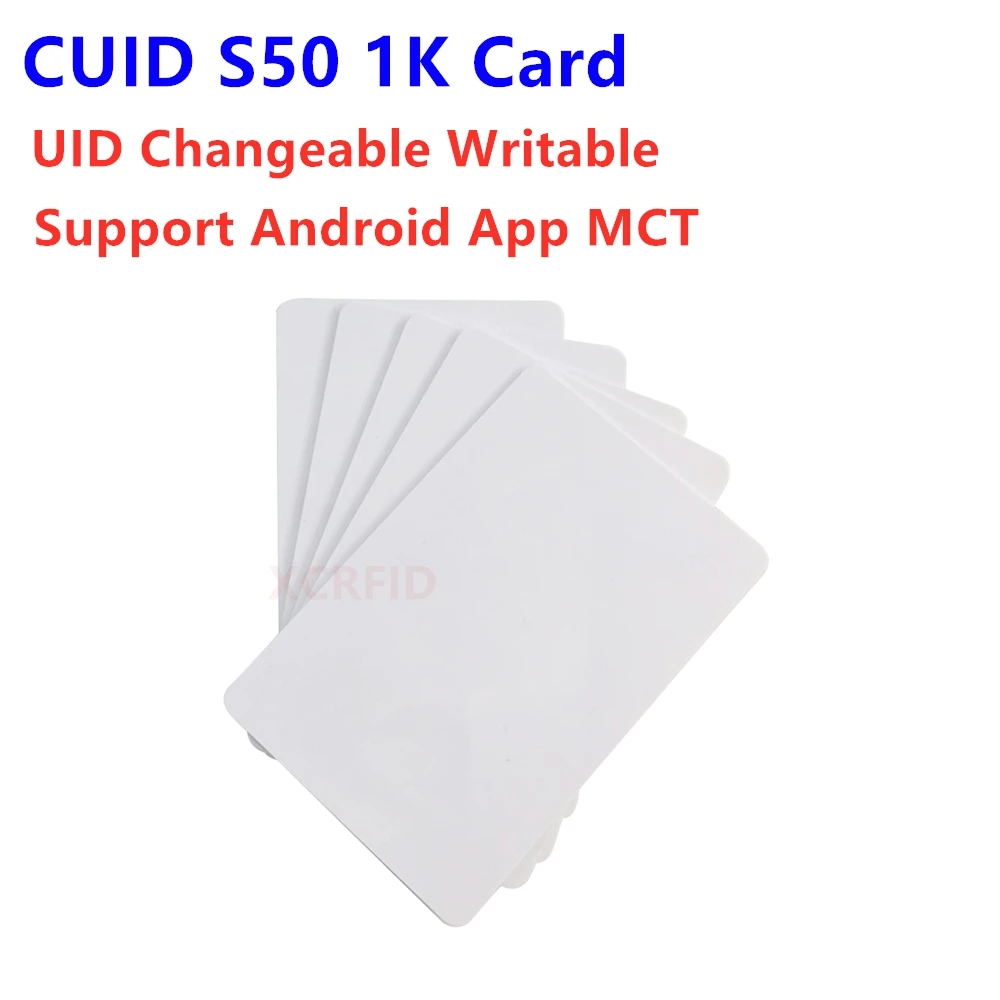 CUID UID Changeable NFC Card with block0 Mutable Writeable for S50 13.56Mhz nfc Chinese magic ...