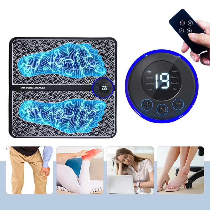 Foot-Massager-EMS-Rechargeable-Massage-Mat-Foot-Relaxation-Pads-Ele ...