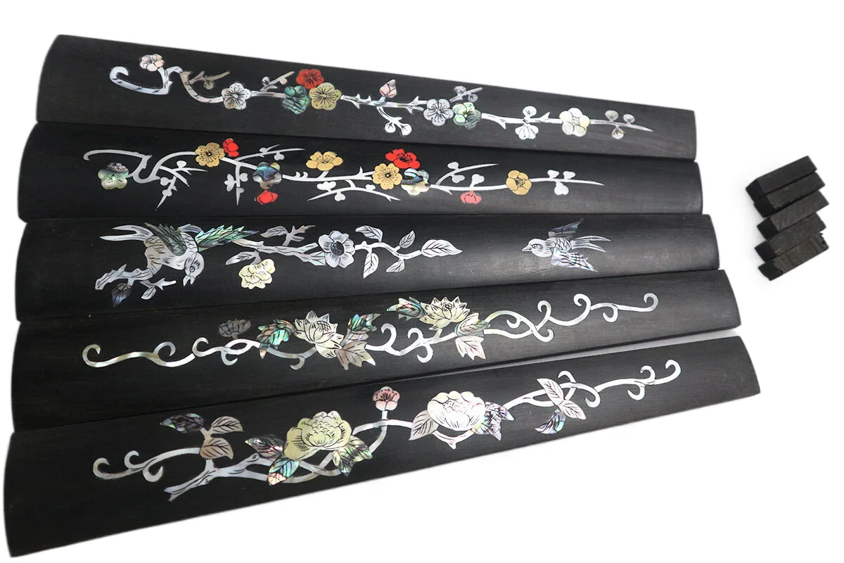 Ebony-Professional-Violin-fingerboard-Fretboard-Keyboard-inlay-Abalone ...