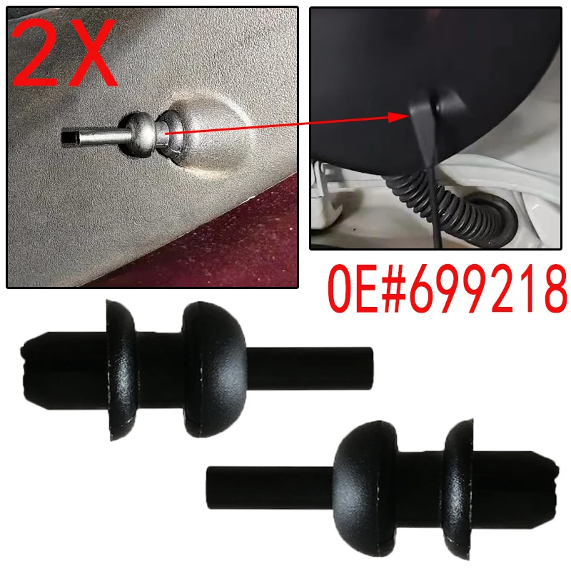 2X Rear Boot Trunk Parcel Shelf Clips 699218 For Citroen C2 C3 C4 Ds3 ...
