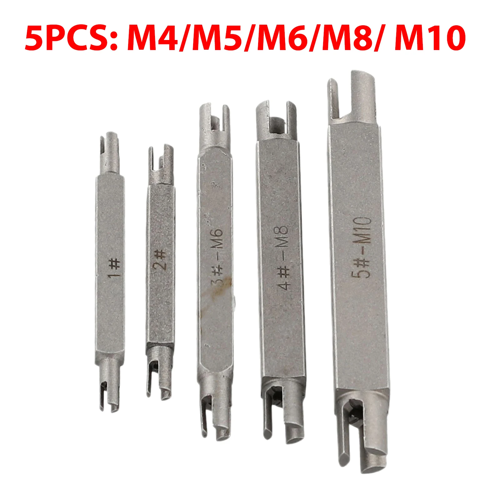 5PCS Broken Tap Extractor Hex Double Head Screw Tap Extractor -M10 Taps ...