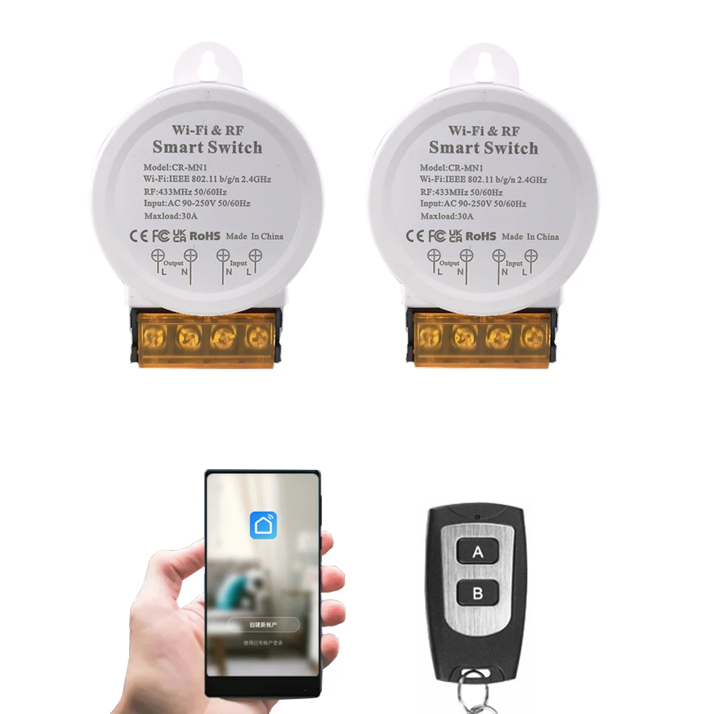 Wi-Fi-433-Smart-Remote-Control-Swtich-Light-Switch-Work-with-Alexa-and ...