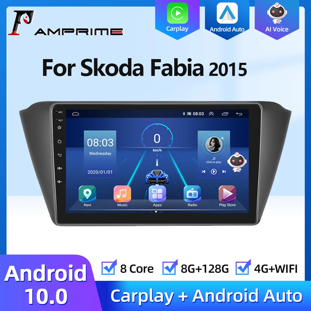 AMPrime reproductor Multimedia con Android y navegación GPS para Skoda ...