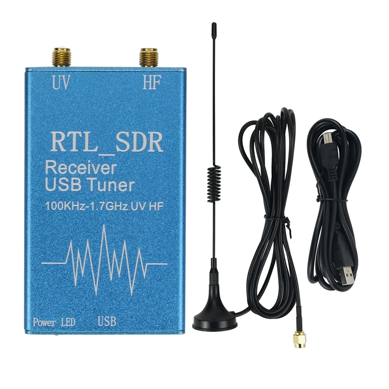 For-RTL-SDR-Receiver-USB-Tuner-Receiver-100KHz-1-7GHz-UV-HF-RTL2832U ...