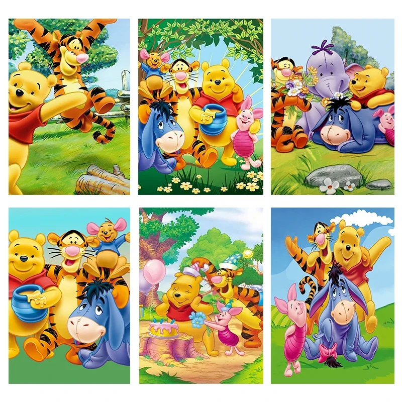 Disney-Cartoon-Winnie-The-Pooh-Wall-Art-Canvas-Painting-Nordic-Posters ...