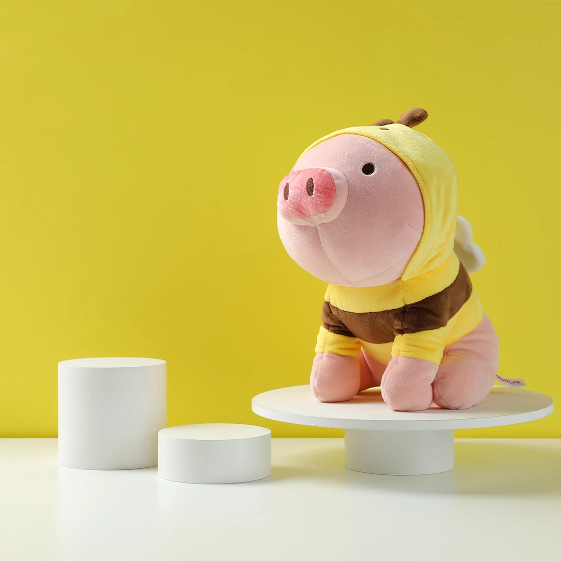 MINISO-Piglet-Plush-Toy-Bee-Hoodie-Soft-and-Cuddly-Stuffed-Animal-for ...