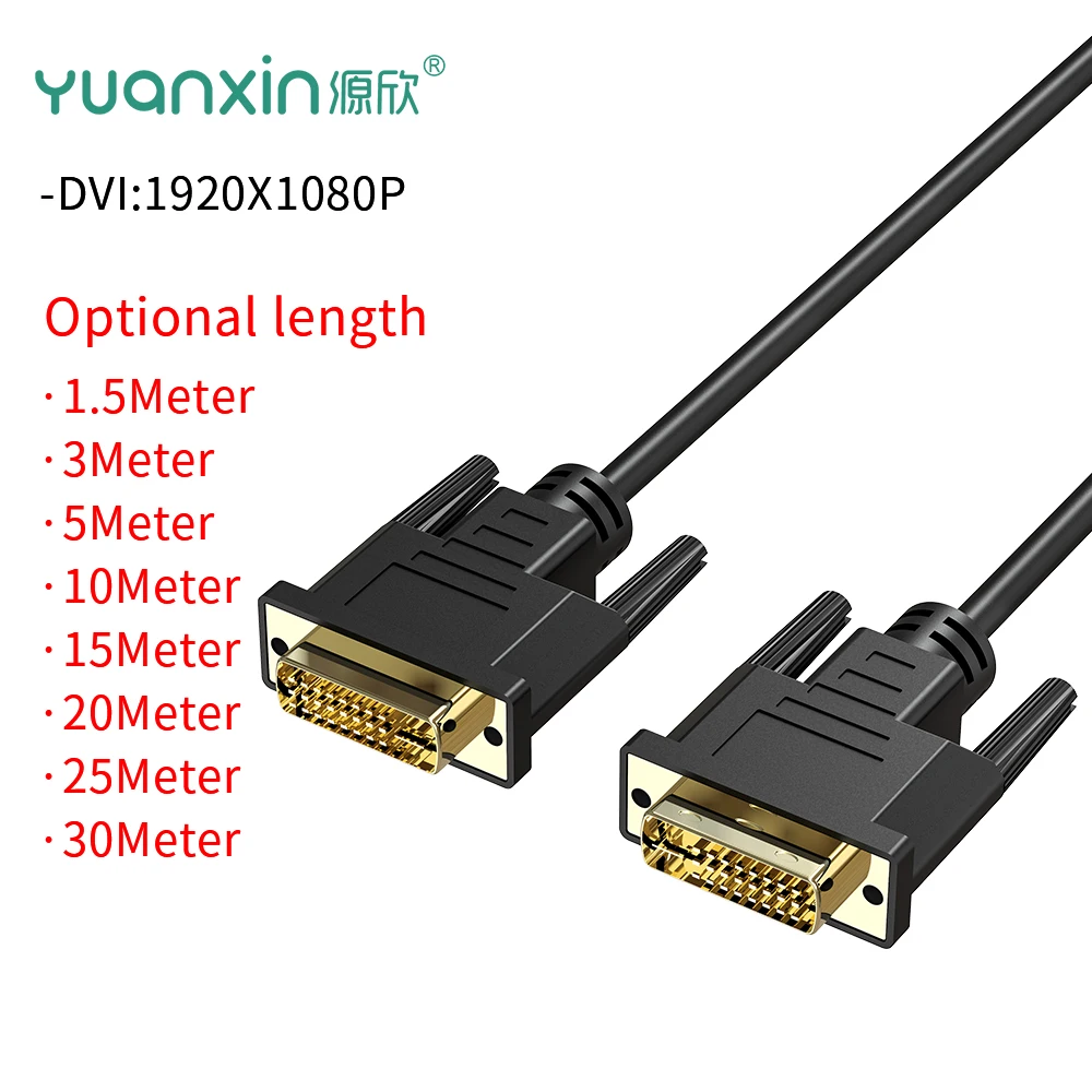 Yuanxin-4K-DVI-HD-Cable-24-1-Male-1920-1080P-Computer-Engineering ...