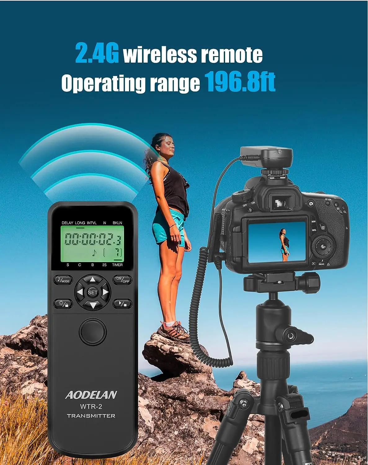 Wireless-WTR-2-Camera-Timer-Shutter-Release-Timelapse-Intervalometer-Remote-Control-For-Canon ...