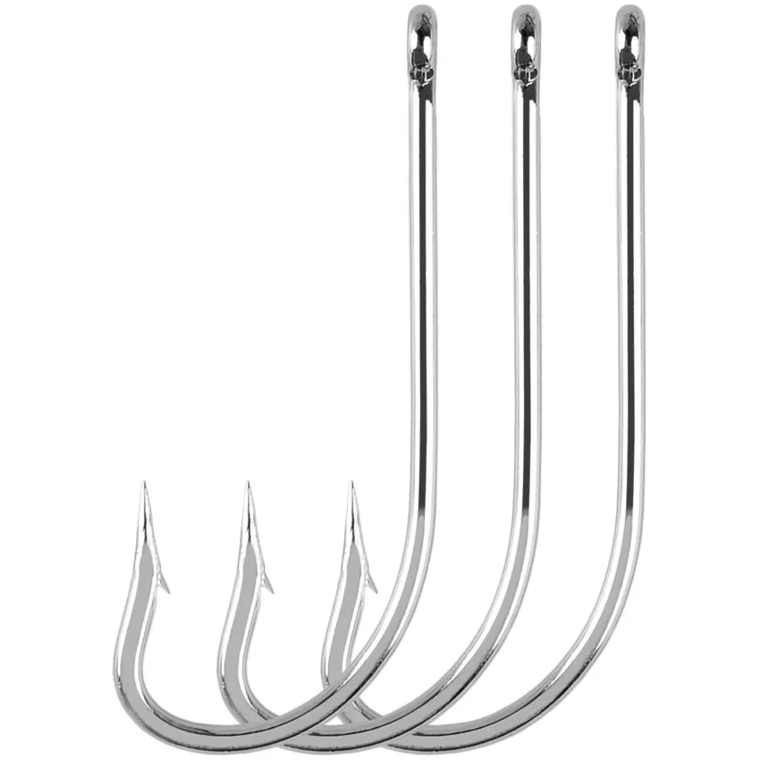 100pcs-Fishing-Hooks-Set-Carbon-Steel-Single-Circle-Fishhook-White ...