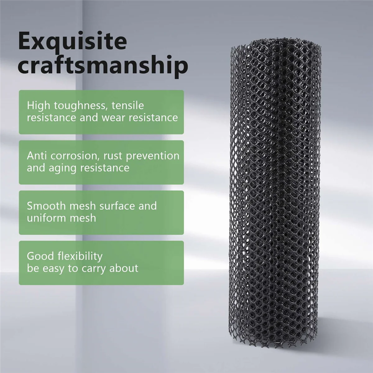 CHCH 15.7 Inch X 10FT Plastic Chicken Fence Mesh,Hexagonal Fencing Wire ...